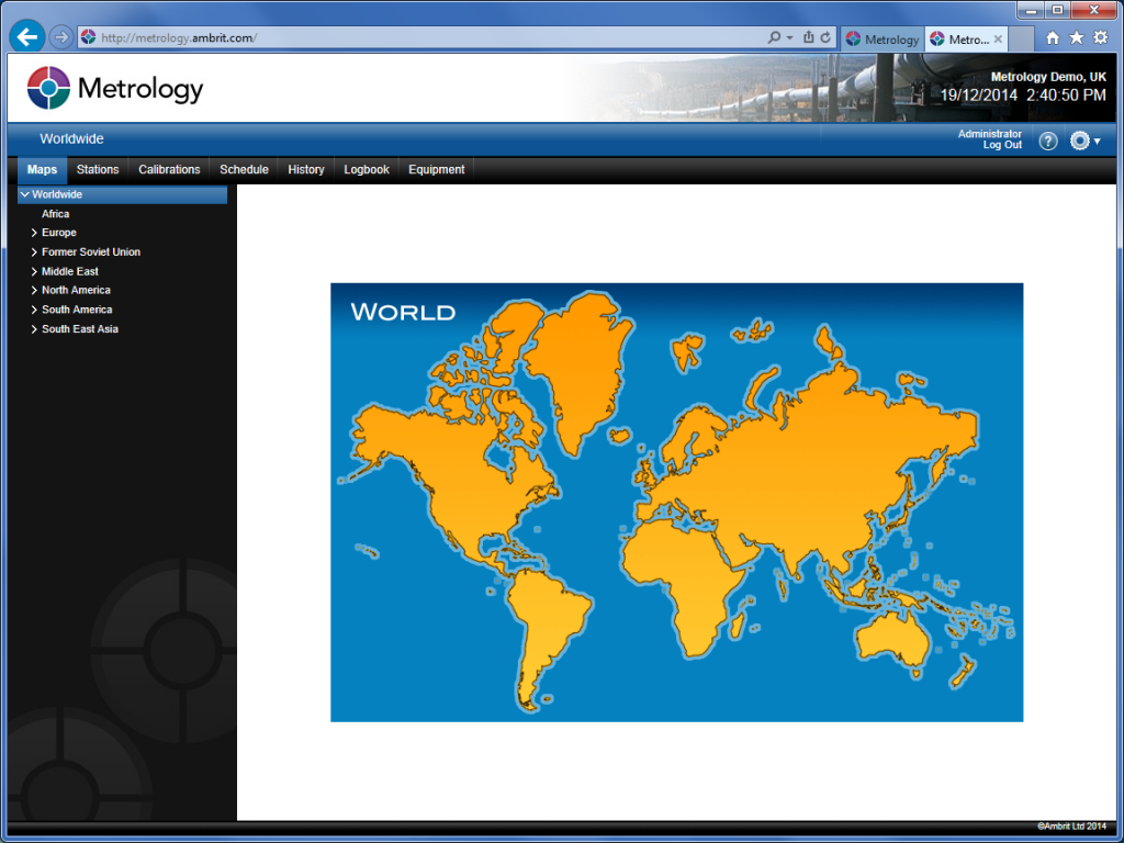 Navigating Using the Map | Metrology Manual